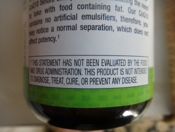 What do you mean these statements have not been evaluated by the FDA ...