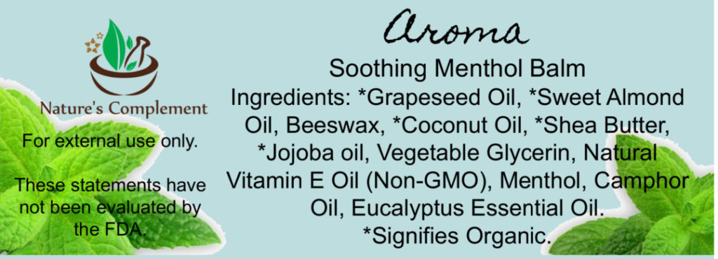 Aroma Soothing Menthol Balm – Nature's Complement